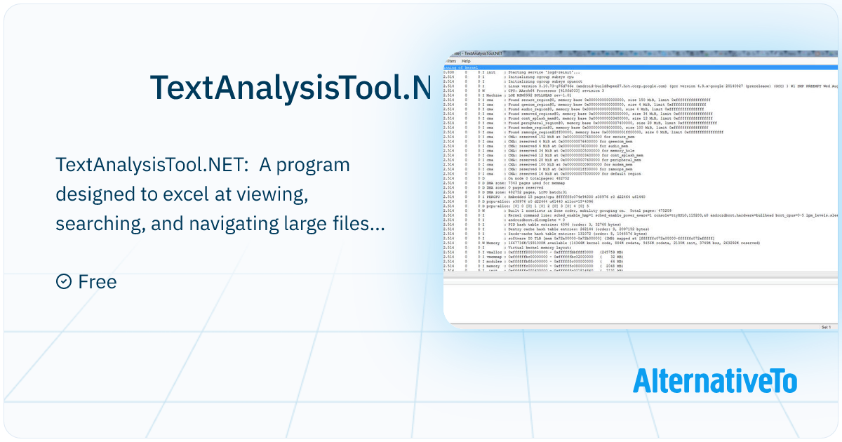 TextAnalysisTool.NET: Free program designed to excel at viewing ...
