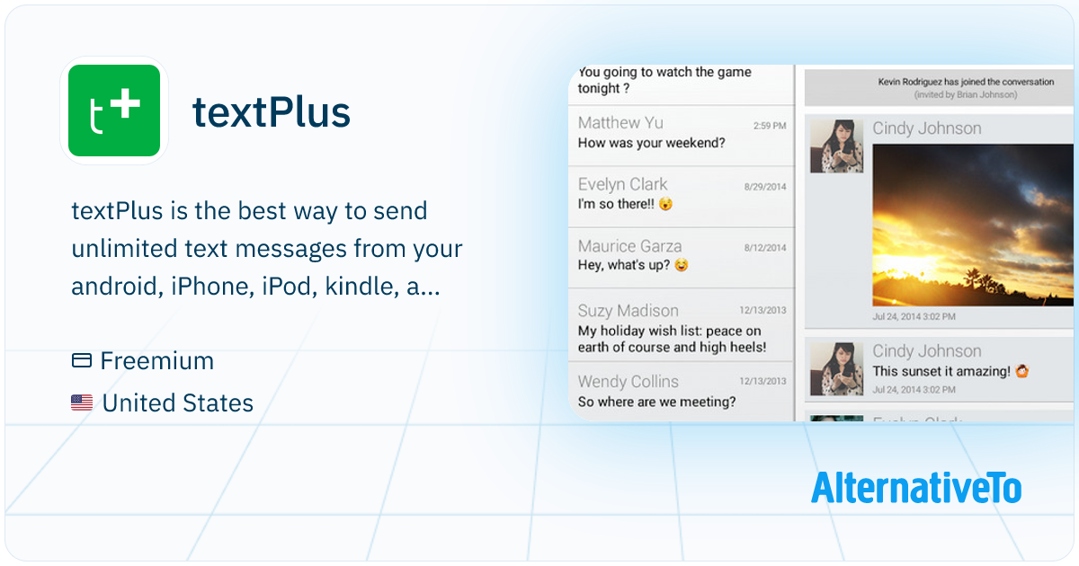 textPlus: The best way to send unlimited text | AlternativeTo