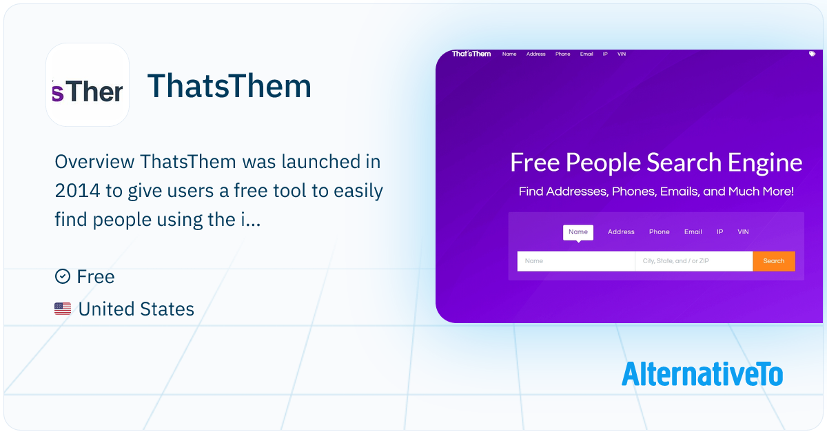 ThatsThem: Give users a free tool to easily find people using the ...