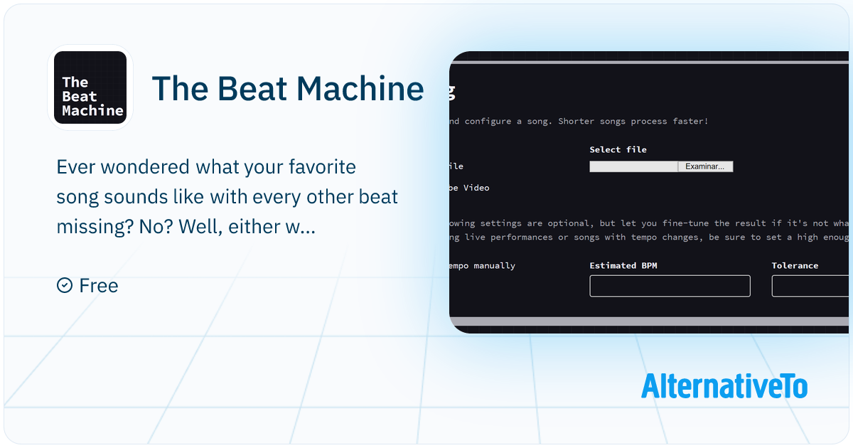 The Beat Machine: Webapp for procedurally remixing songs, based on the ...
