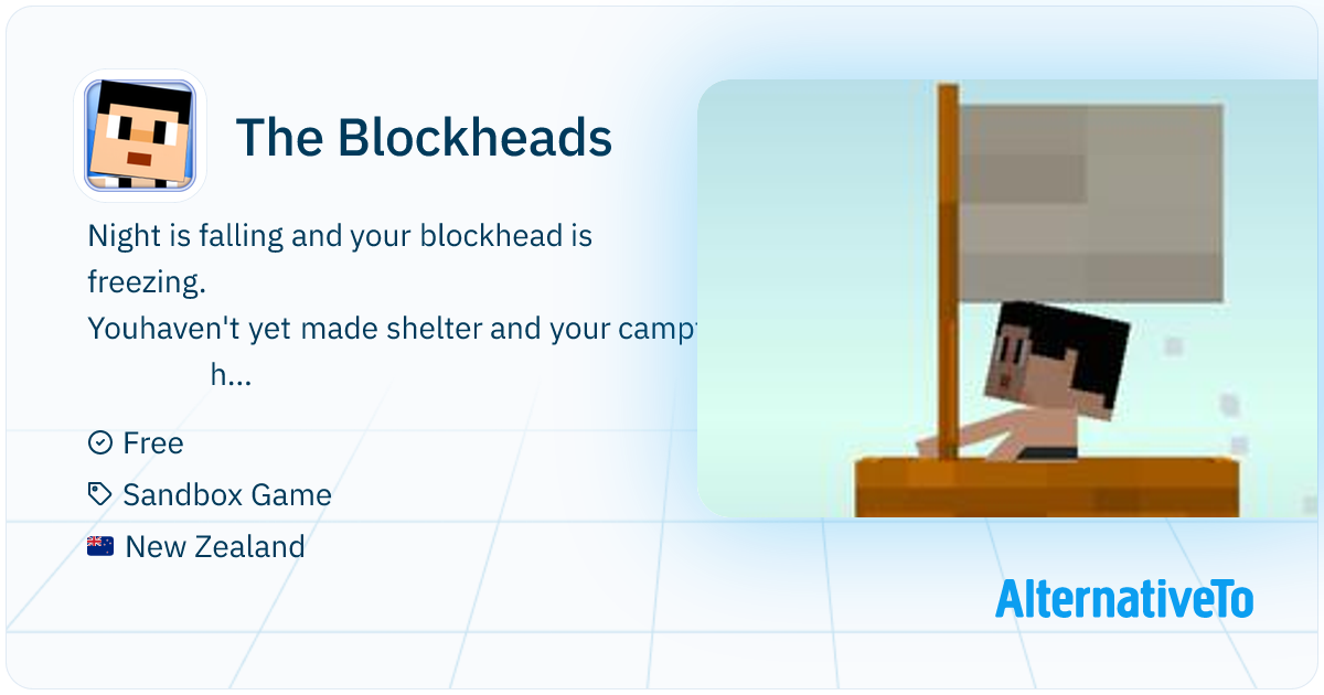 The Blockheads: Night is falling and your blockhead is freezing ...