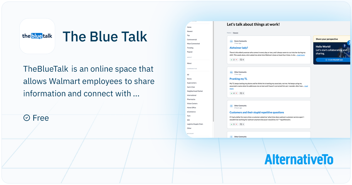 The Blue Talk: TheBlueTalk is an online space for Walmart employees to ...