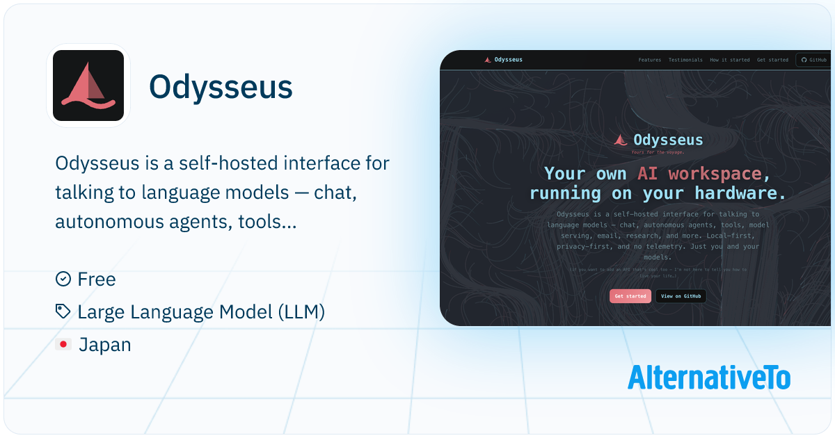 Odysseus: Local AI chat interface for privacy-first model interaction ...