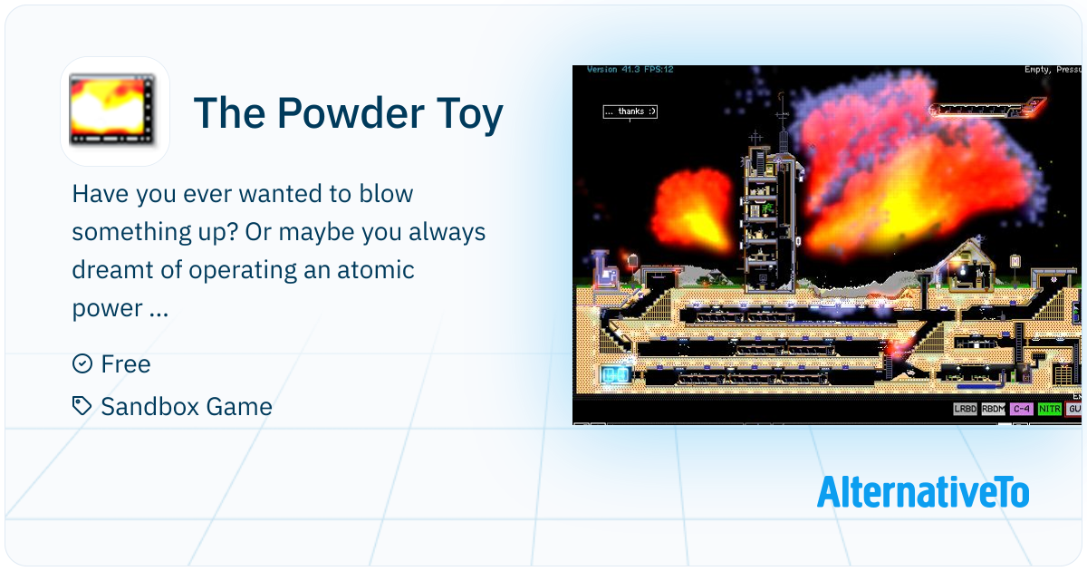 The Powder Toy: Desktop version of the classic 'falling sand' physics ...