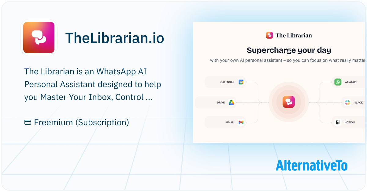 TheLibrarian.io: AI personal assistant | AlternativeTo