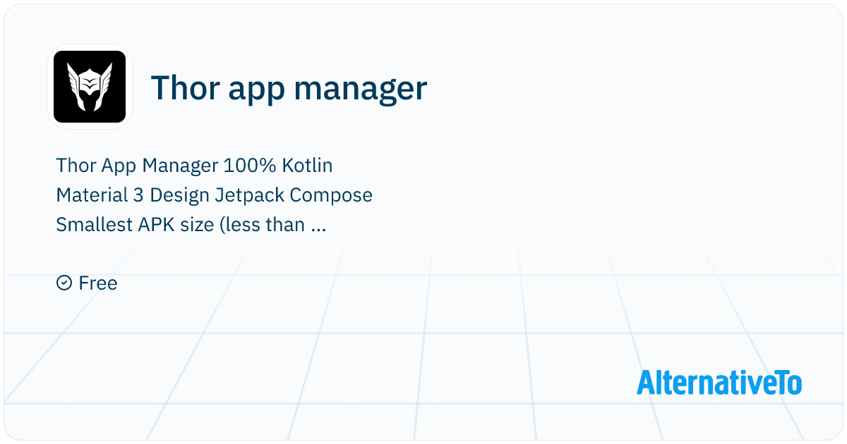 Thor app manager: Thor - Android App Manager and App Installer utility ...