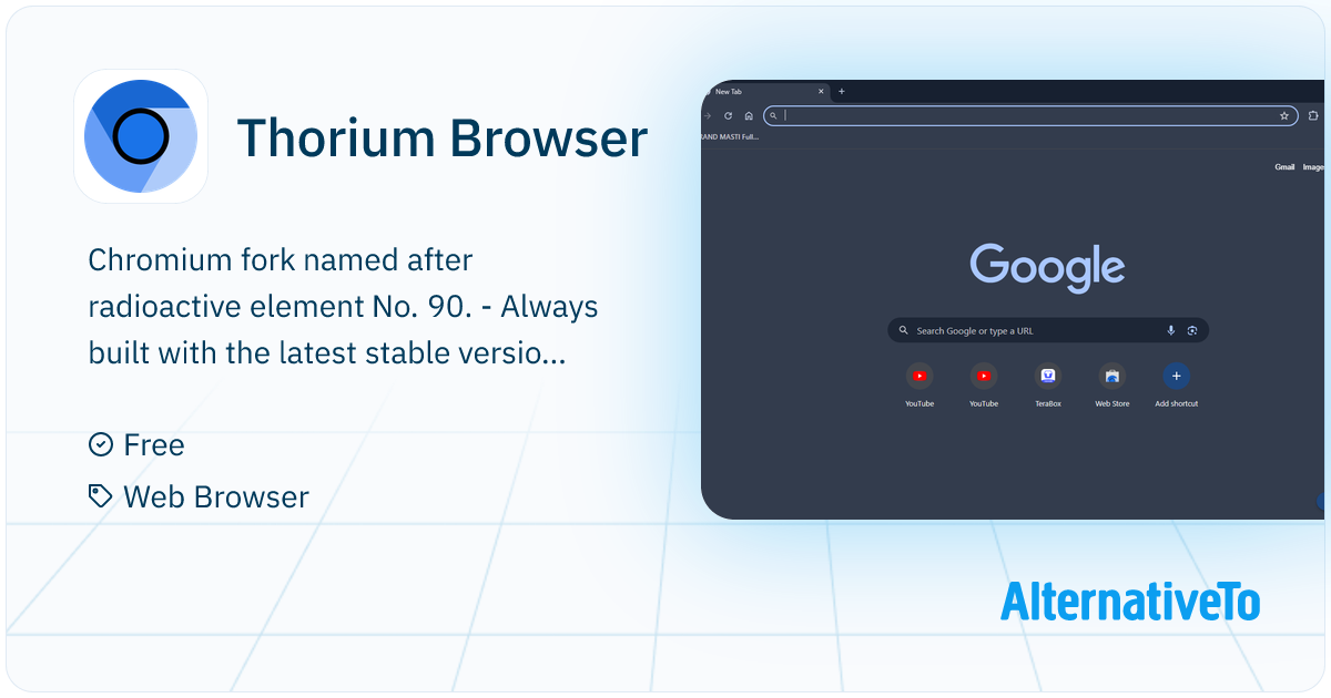 Thorium Browser: Chromium fork named after radioactive element No. 90 ...