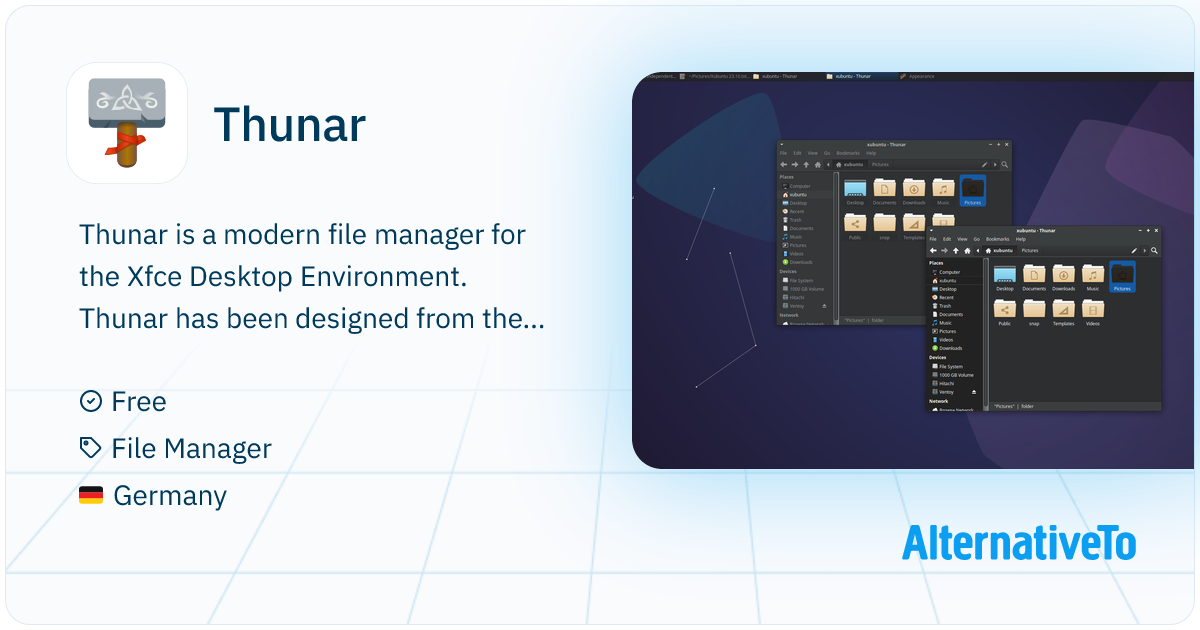 Thunar: Modern file manager for the Xfce Desktop Environment ...