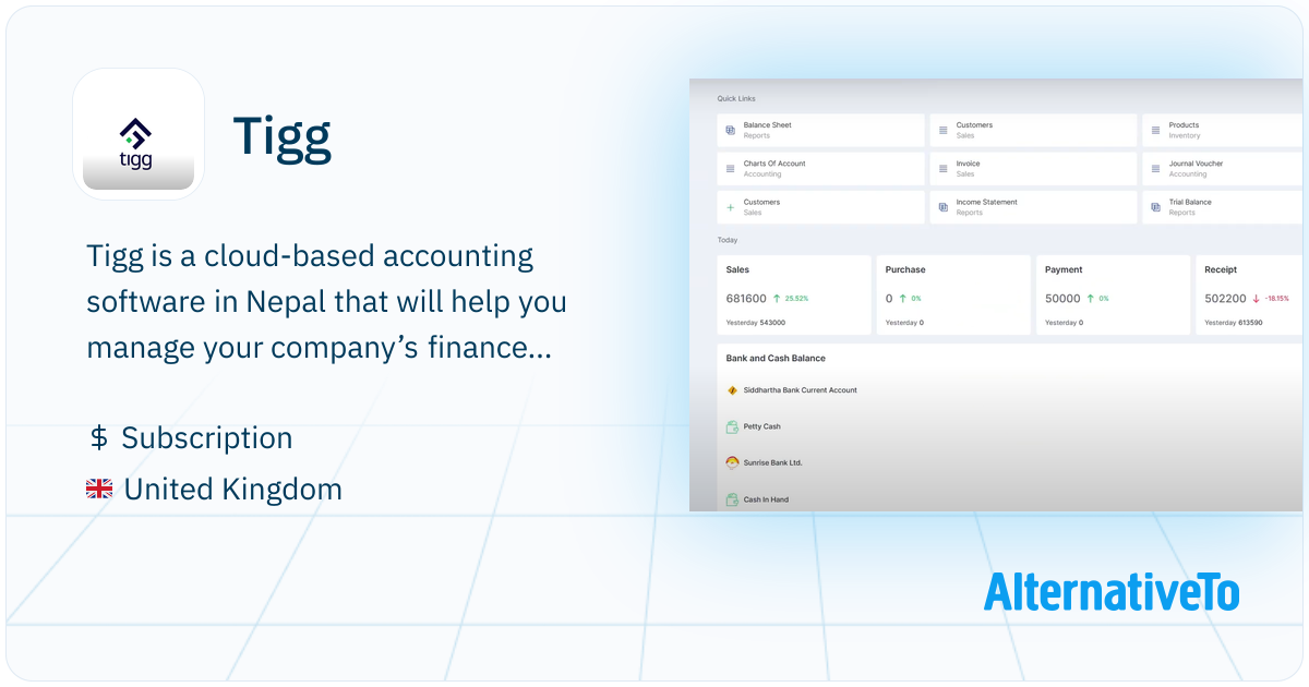 Tigg: Cloud-based accounting software in Nepal that will help you ...