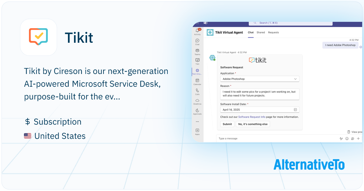 Tikit: AI-powered service desk built inside of Microsoft Teams and ...