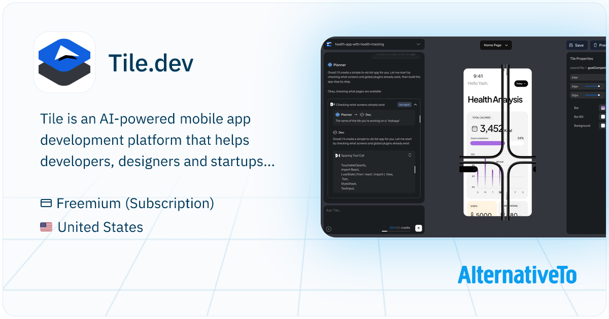 Tile.dev: Tile is an AI-powered platform to build and launch native ...