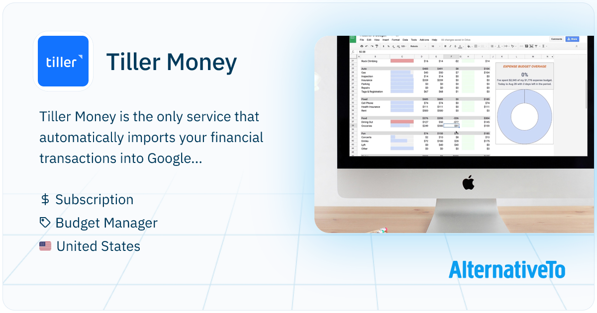 Tiller Money: The only service that automatically imports financial ...
