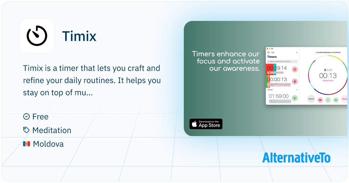 Timix: Customizable timers for optimal time management | AlternativeTo