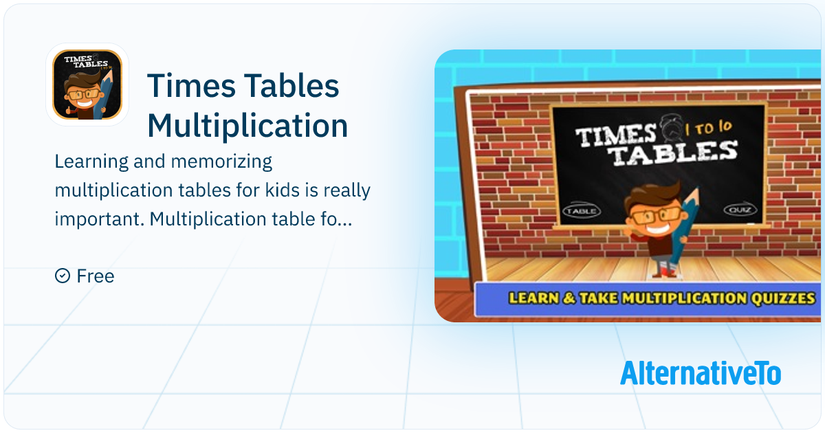 Times Tables Multiplication: Make math times tables easier with this ...