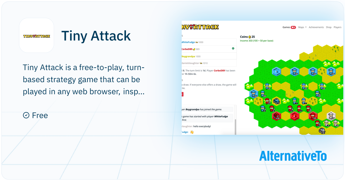Tiny Attack: Free-to-play, turn-based strategy game that can be played ...