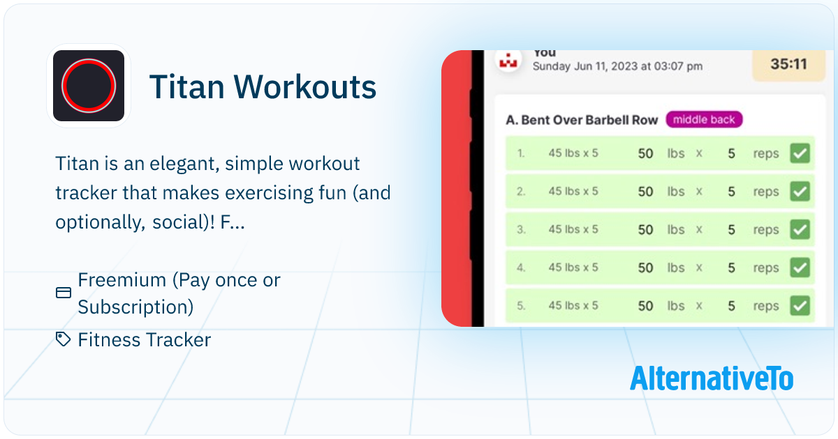 Titan Workouts: A simple, elegant workout tracker. Add friends and keep ...