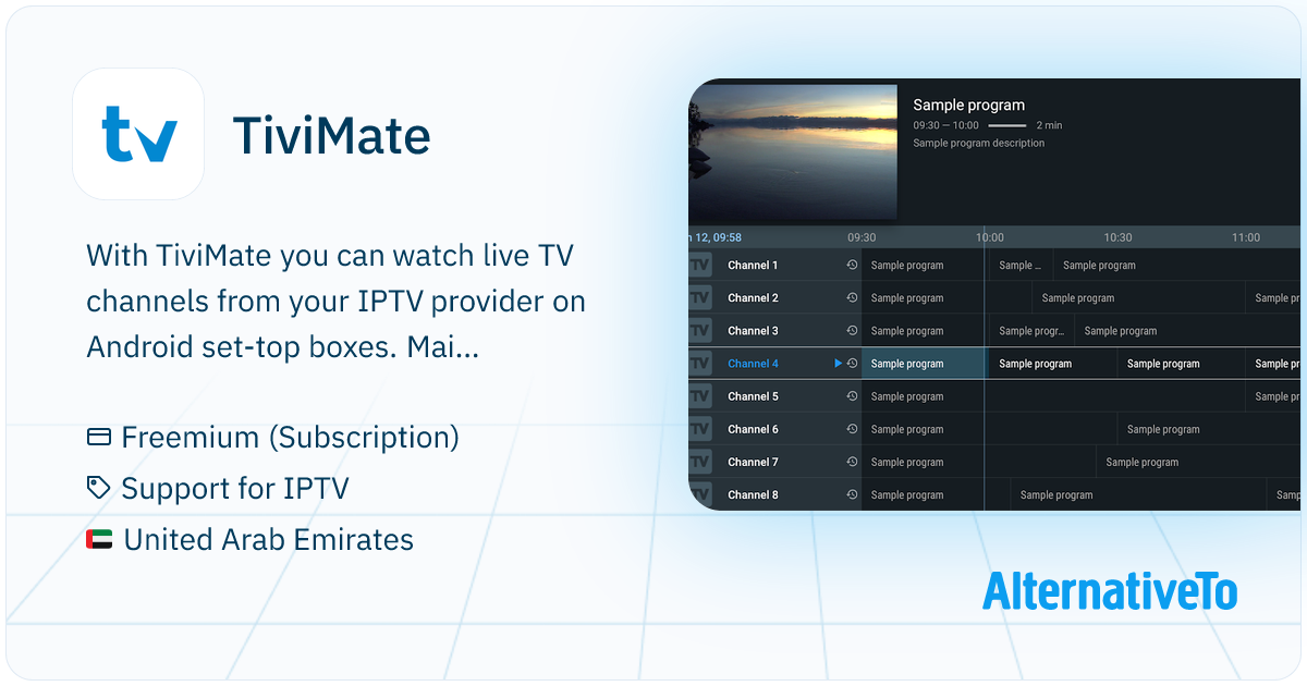 TiviMate: Watch live TV channels from your IPTV provider on Android set ...