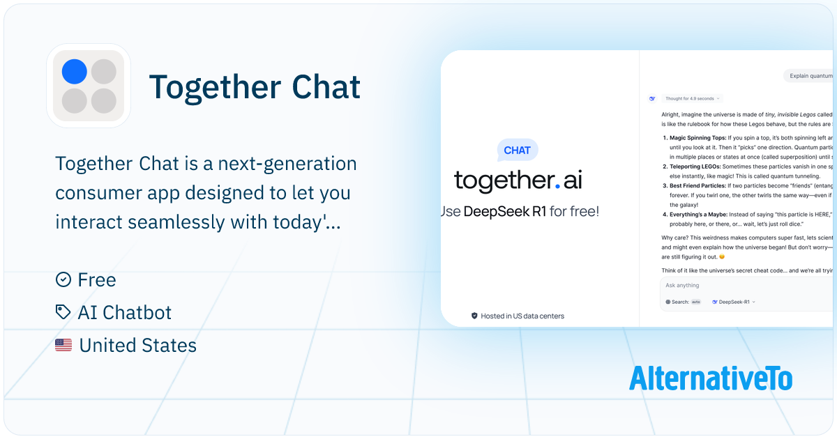 Together Chat: Use DeepSeek R1 for free — completely private & hosted ...