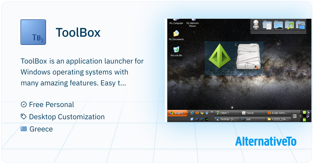 ToolBox: Application launcher for Windows | AlternativeTo