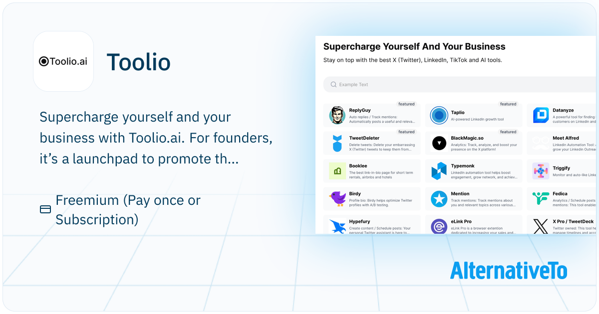 Toolio: Stay on top with the best X (Twitter), LinkedIn and other tools ...
