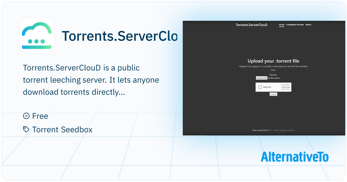 Torrents.ServerClouD : Torrent leeching server to download torrent ...