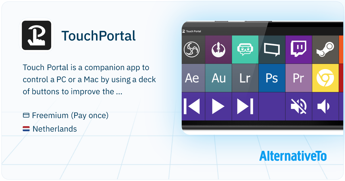 TouchPortal: Touch Portal is a companion app to control a PC or a Mac ...