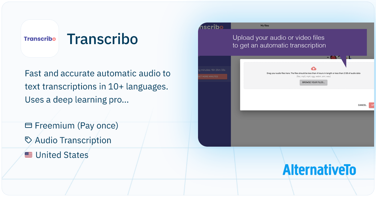Transcribo: Automatic audio to text transcriptions in 10+ languages ...