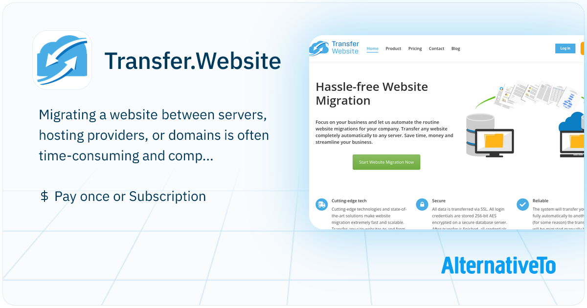 Transfer.Website: Hassle-free website migration | AlternativeTo