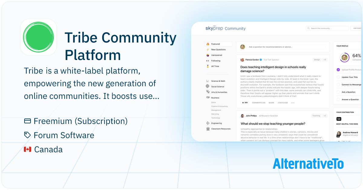 Tribe Community Platform: Tribe is a fully customizable and white-label ...