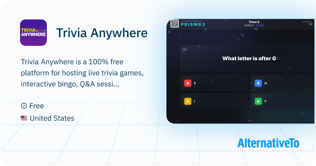 Trivia Anywhere: Free online trivia maker and live game hosting ...