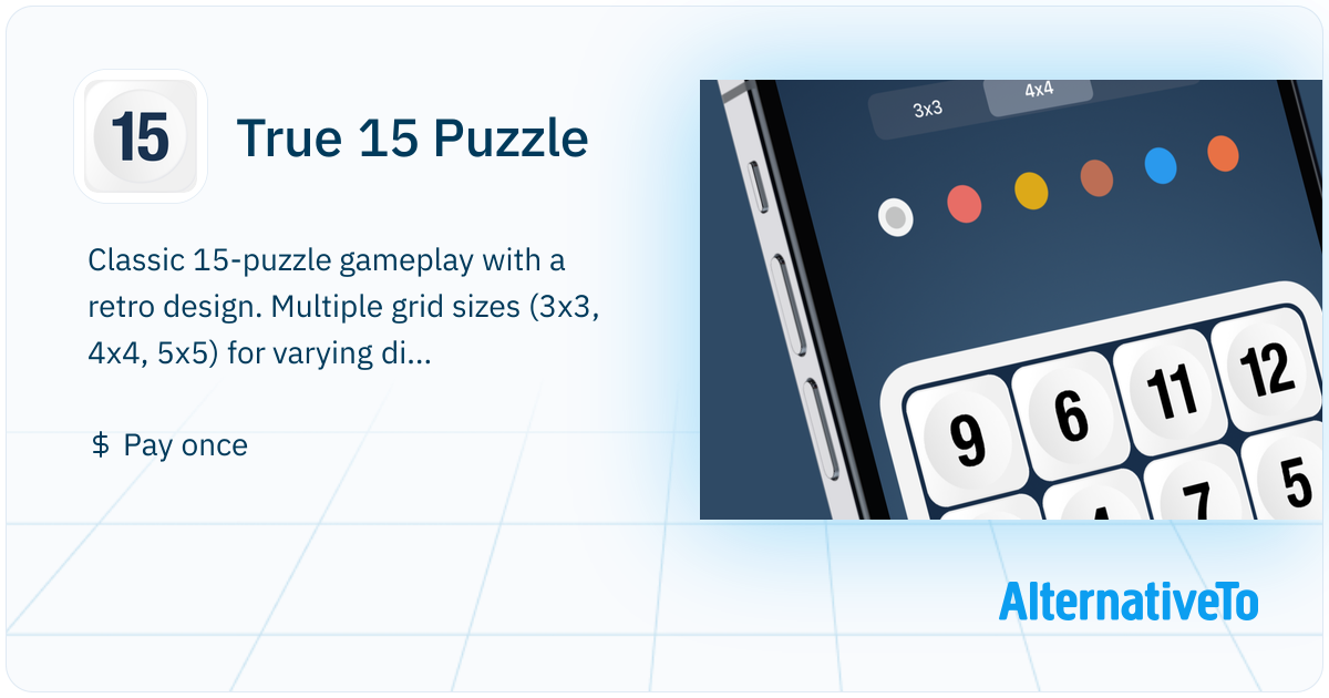 True 15 Puzzle: "True 15 Puzzle" is a classic sliding puzzle game that ...