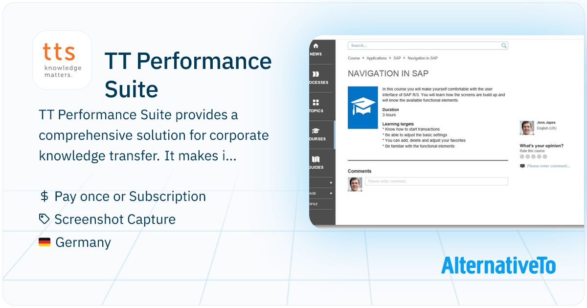 TT Performance Suite : Rapidly produce elearning, documentation, online ...