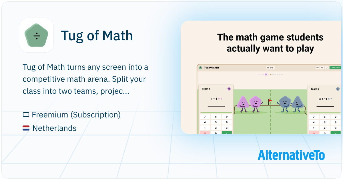 Tug of Math: A free, browser-based tug-of-war math game for interactive ...