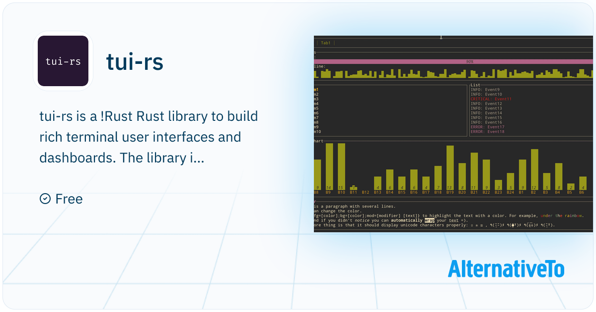 tui-rs: Library for building rich terminal user interfaces and ...