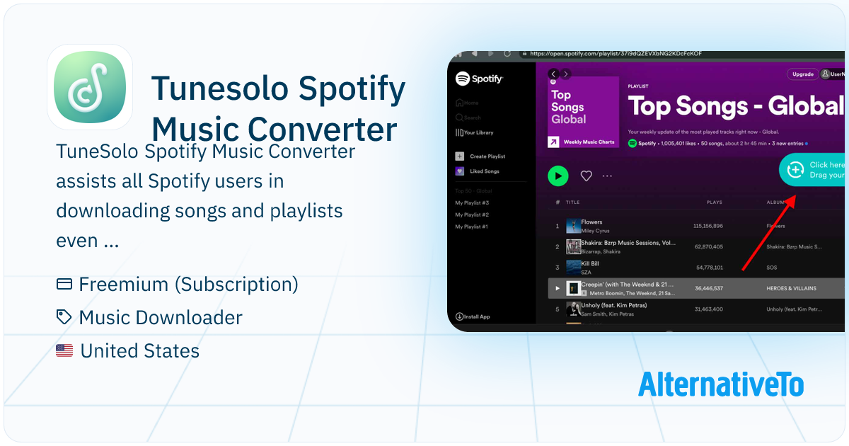 Tunesolo Spotify Music Converter: Download and convert Spotify songs ...
