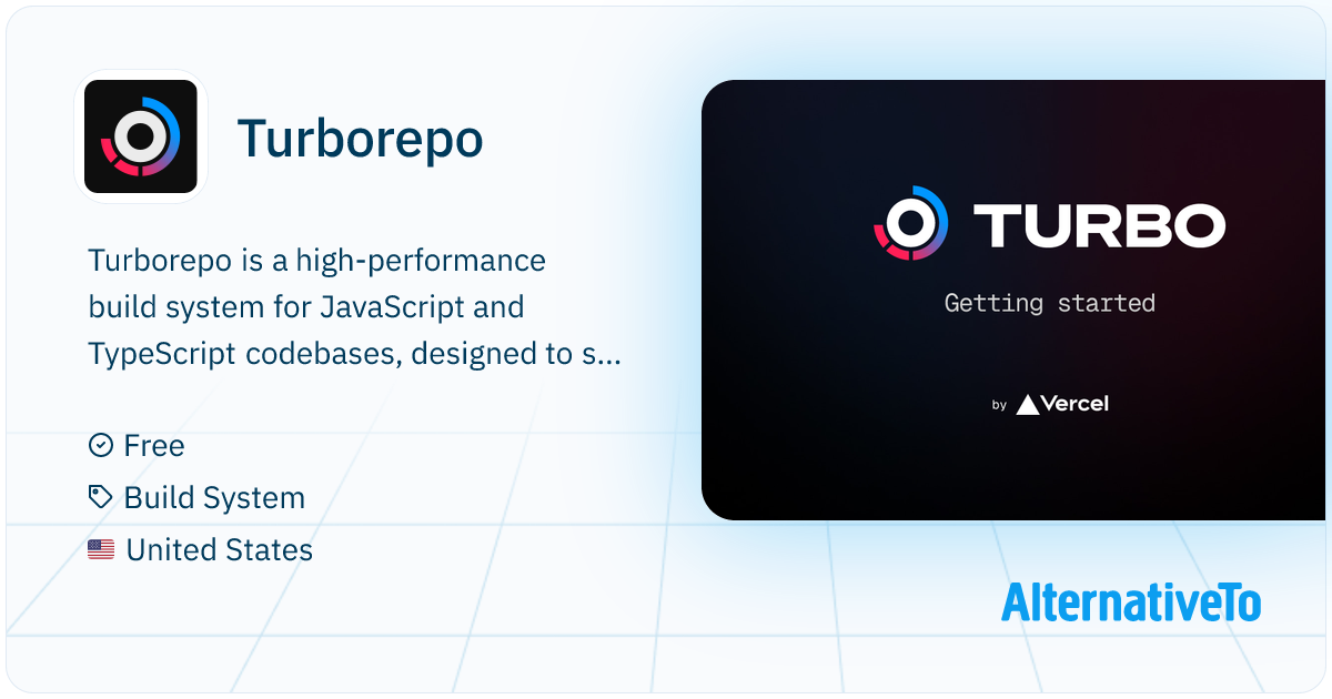 Turborepo: High-performance build system for JavaScript and TypeScript ...