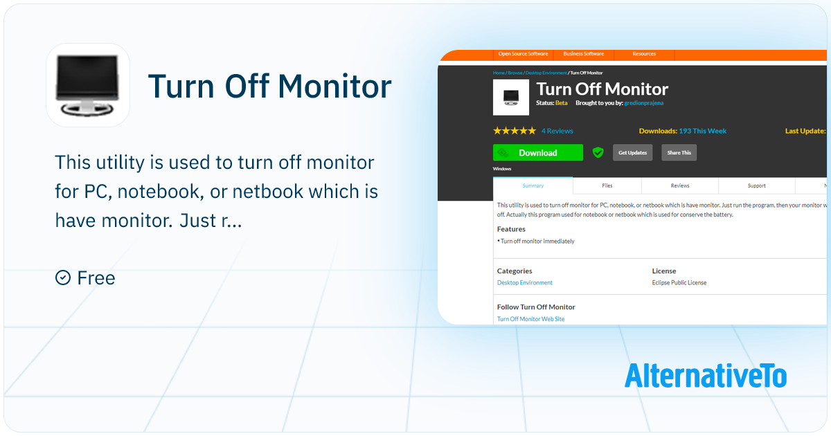 Turn Off Monitor: This utility is used to turn off monitor for PC ...