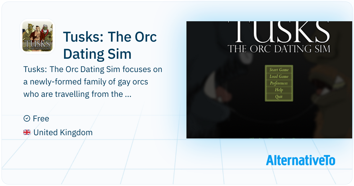 Tusks: The Orc Dating Sim: Focuses on a newly-formed family of gay orcs ...