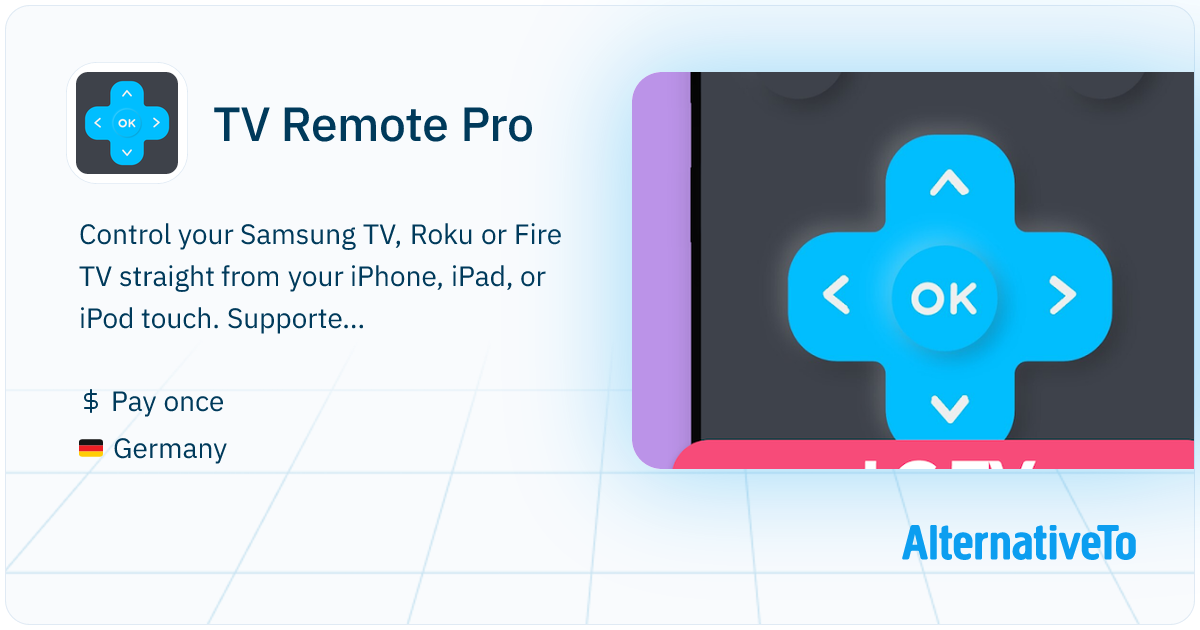 TV Remote Pro: A simple remote control for smart TVs. Simplify your ...