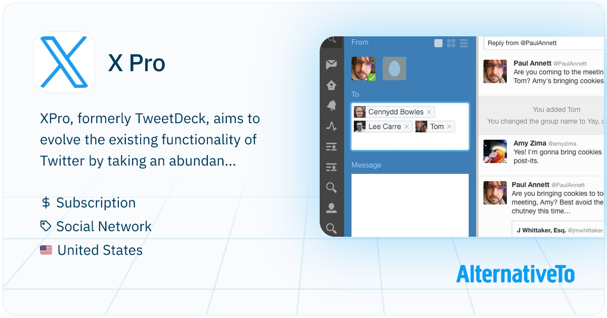 X Pro: XPro, formerly TweetDeck, aims to evolve the | AlternativeTo