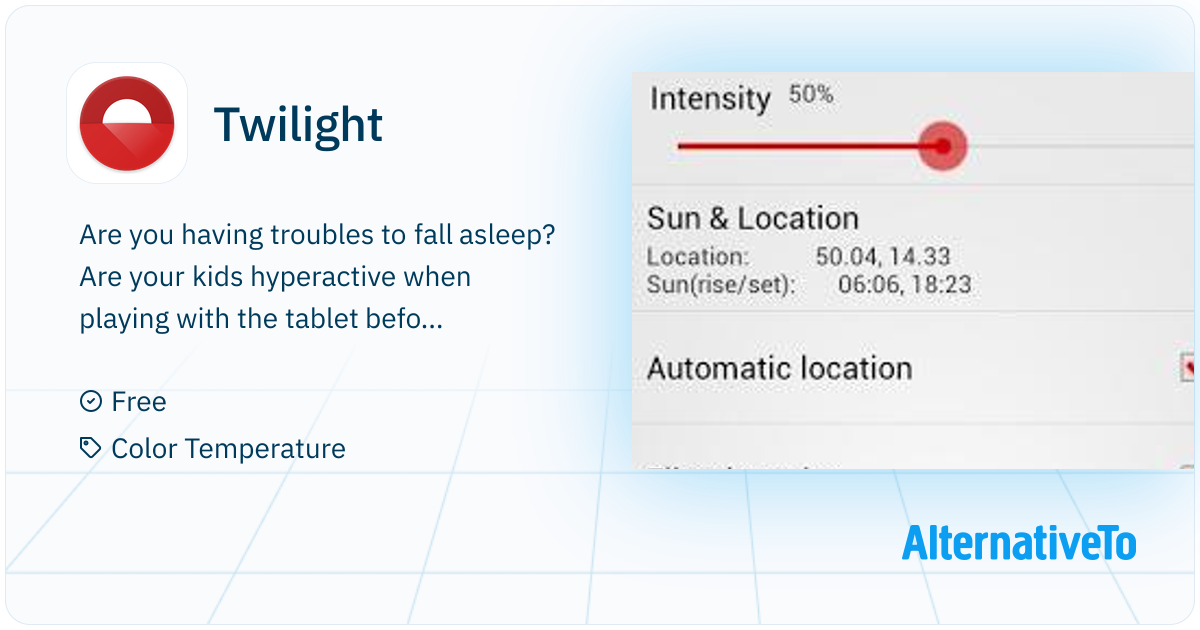 Twilight: The app filters the blue spectrum on your phone or tablet ...