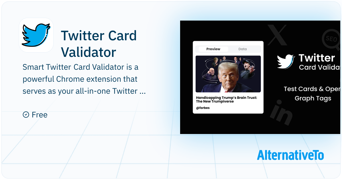 Twitter Card Validator: (X) - Chrome extension to instantly preview ...