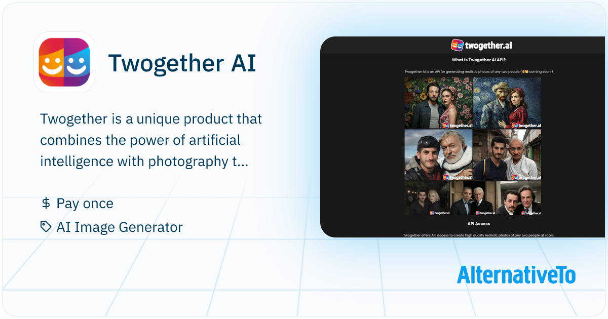 Twogether AI: API for generating realistic photos of any two people ...