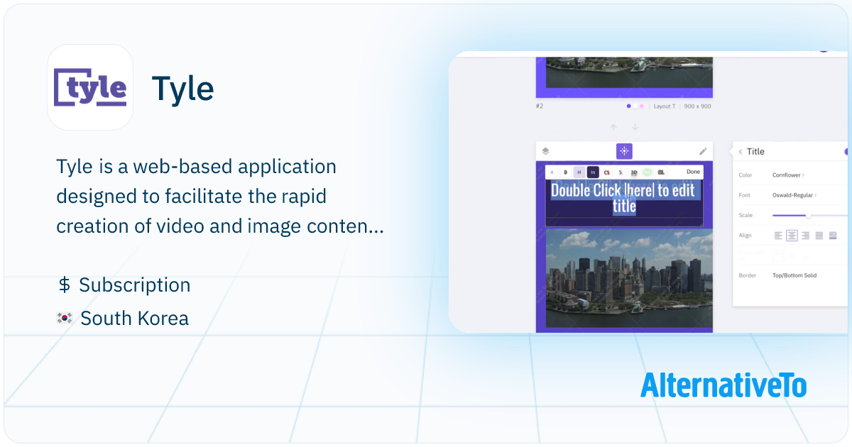 Tyle: Template-based image and video creator for social content ...