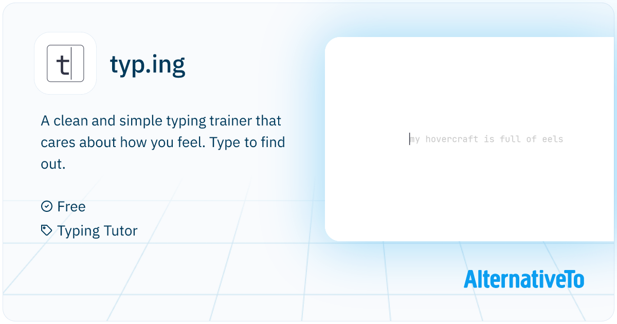 typ.ing: A clean and simple typing trainer that cares about how you ...