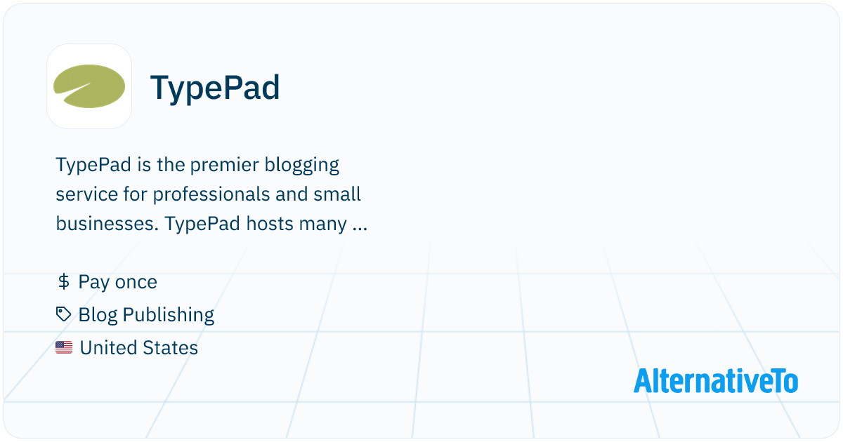 TypePad: The premier blogging service for | AlternativeTo