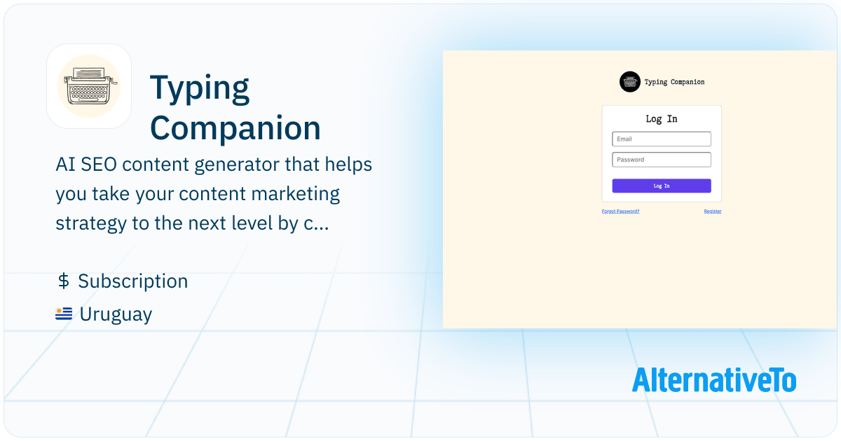 Typing Companion: AI SEO content generator that helps you take your ...