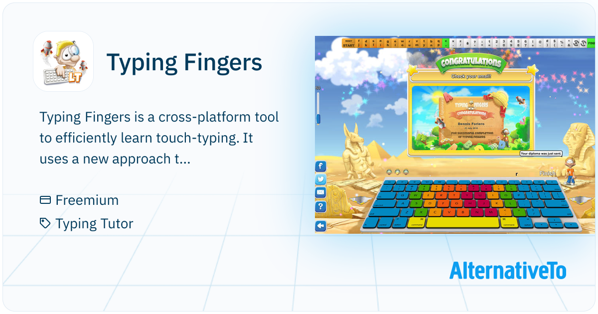 Typing Fingers: A fun, new approach to learning efficient touch-typing ...