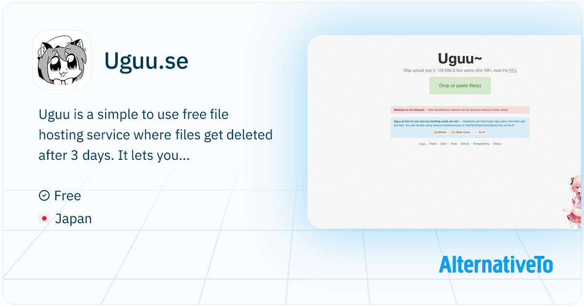 Uguu.se: Uguu is a simple to use free file hosting service | AlternativeTo