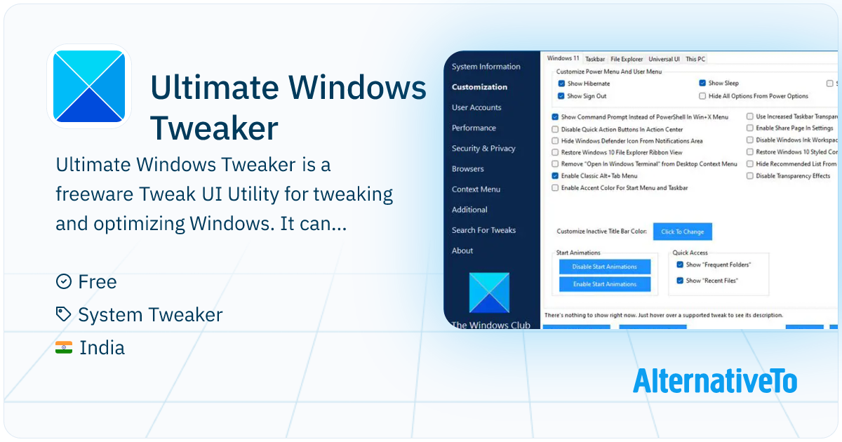 Ultimate Windows Tweaker: 5 for Windows 11 is now available for ...